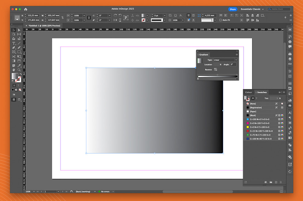 InDesign: gradient in 5 stappen | Drukwerkdeal