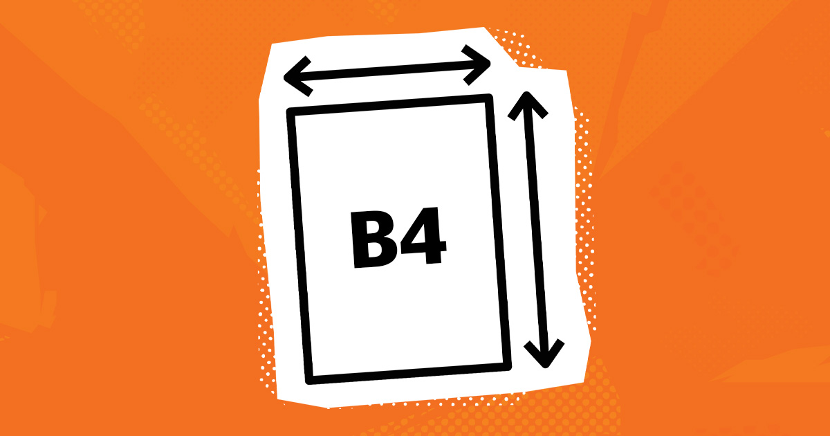 B4 formaat in cm, mm & inches | Drukwerkdeal