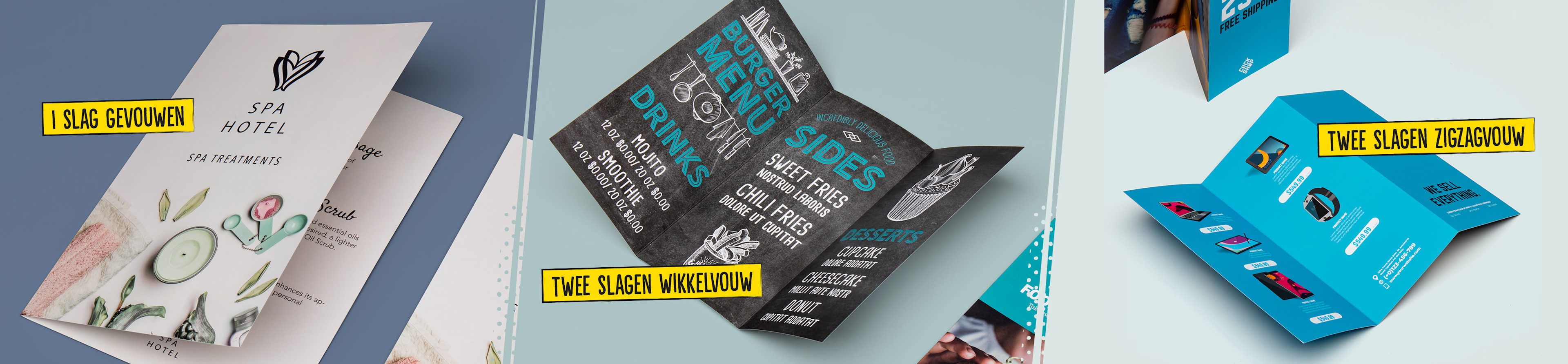 Van wikkelvouw tot zigzagvouw: hier vind je iedere vouwwijze voor gevouwen drukwerk | Drukwerkdeal