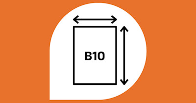 B10 formaat in cm, mm & inches | Drukwerkdeal