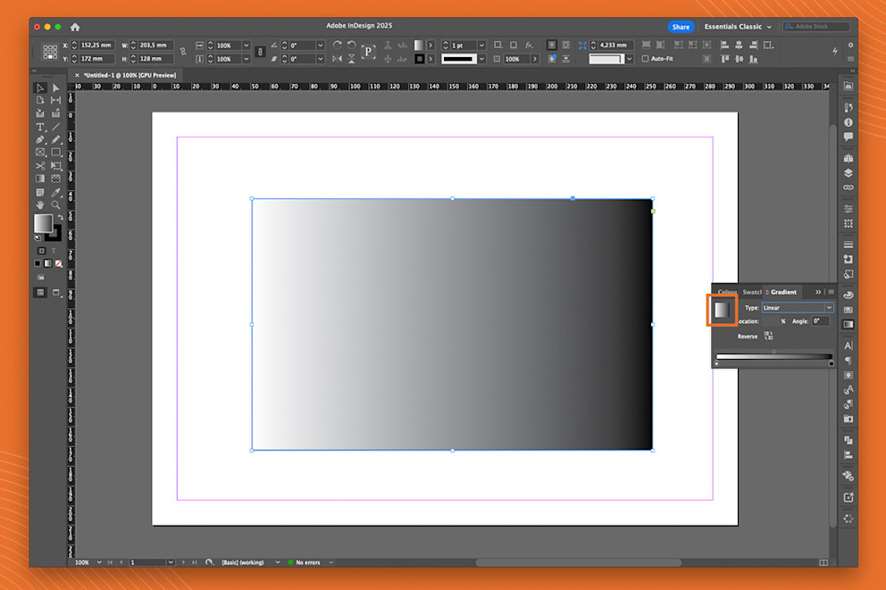 InDesign: gradient in 5 stappen | Drukwerkdeal