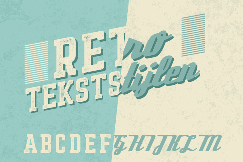 FreebieFriyay: breng retro tekststijlen aan in je ontwerp | Drukwerkdeal