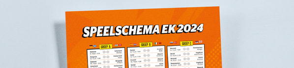 Volg het EK Voetbal met ons speelschema en juich mee | Drukwerkdeal