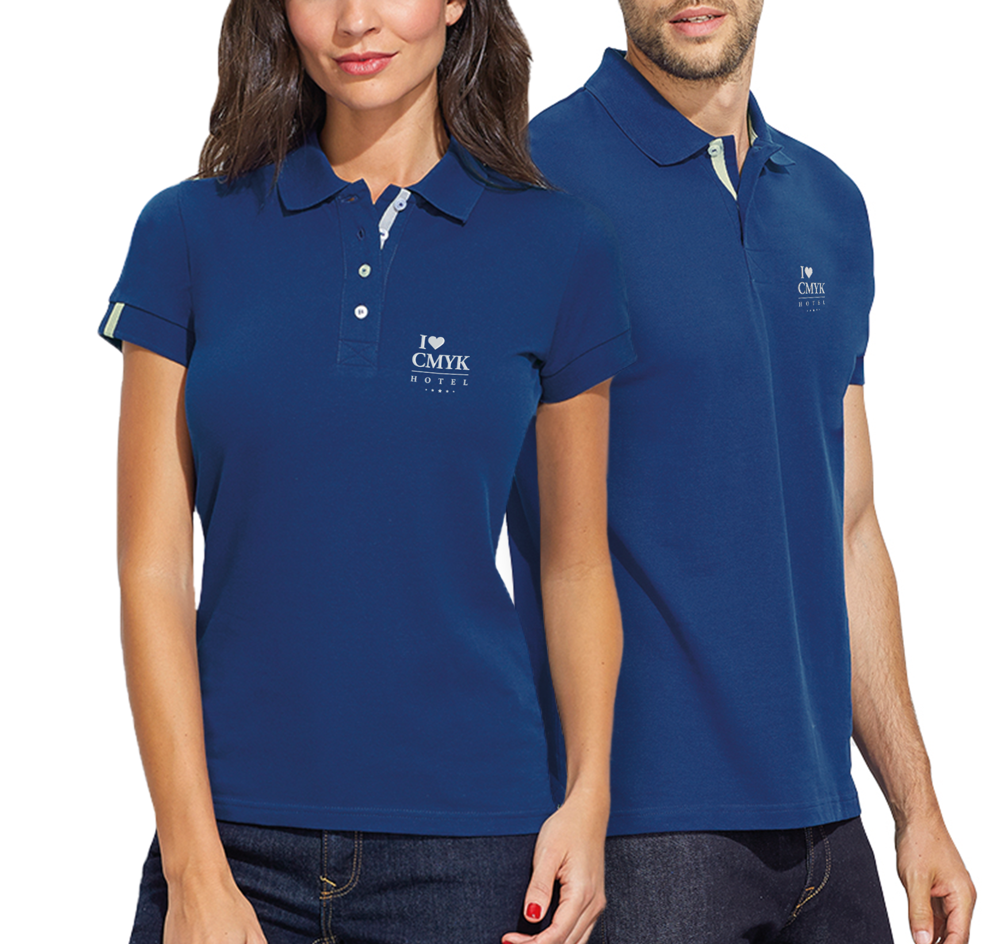 Basic Two-tone Polo's bedrukken | Drukwerkdeal.nl