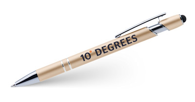 Hoover metallic pen met stylus bedrukken | Drukwerkdeal