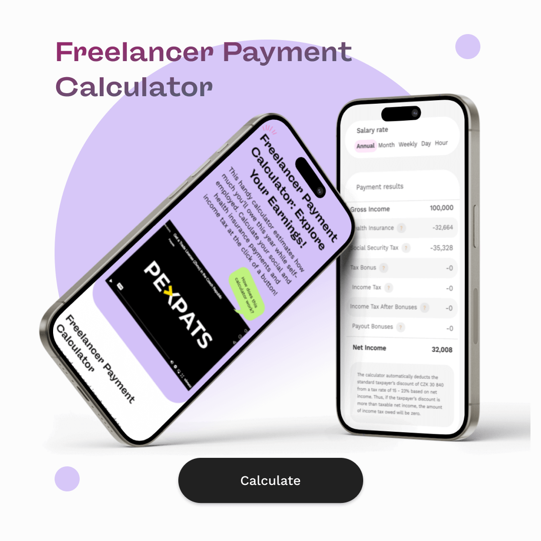 Czech OSVC Freelancer Payment Calculator 2025