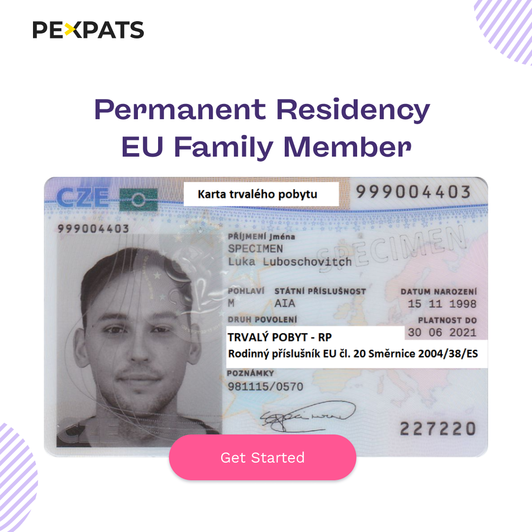 Czech Republic Permanent Residence Card for EU Family Members | EU ...