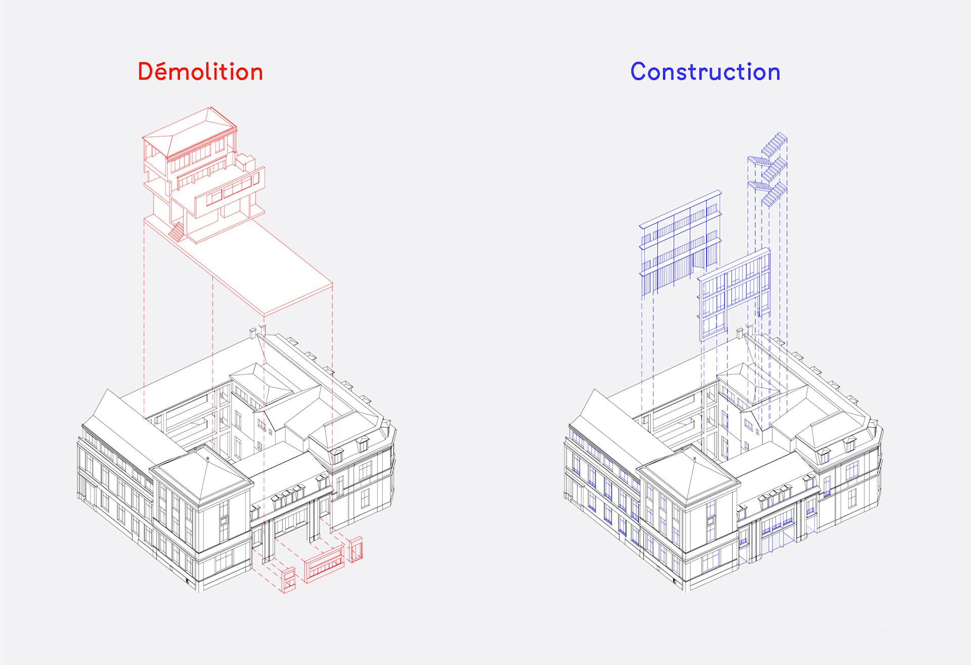 Transformation d'un îlot ancien du Marais — Atelier Aïno
