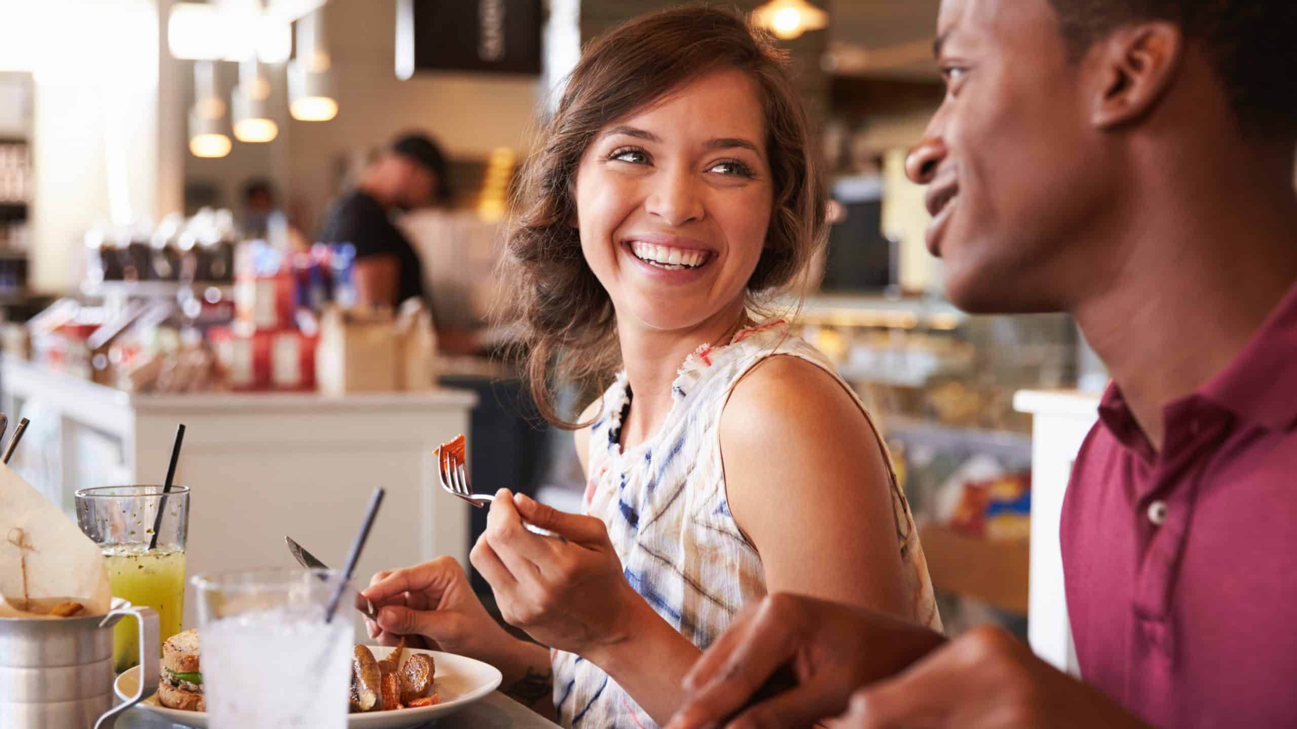 People Enjoying Food