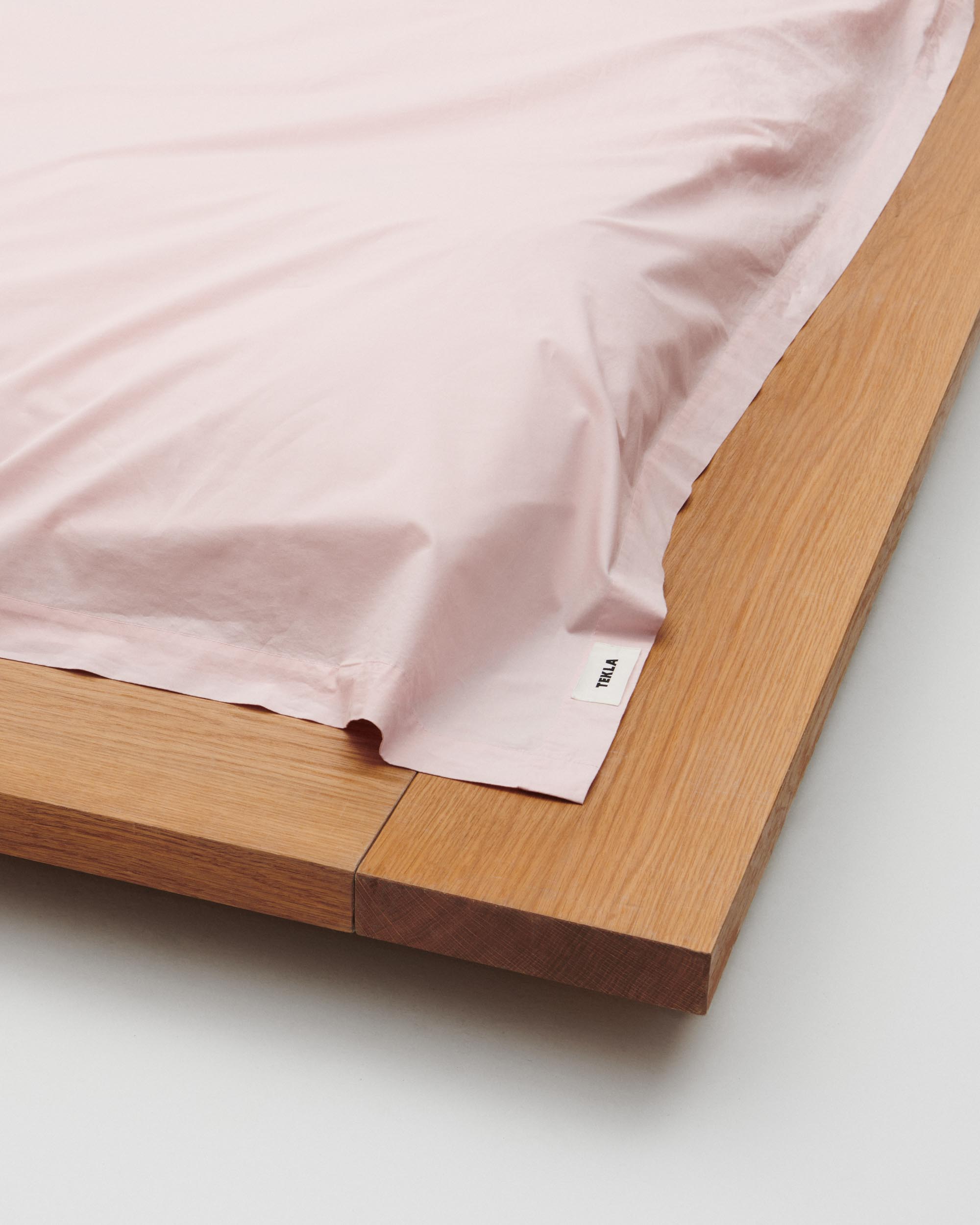 Percale sheet – Petal Pink | Tekla Fabrics