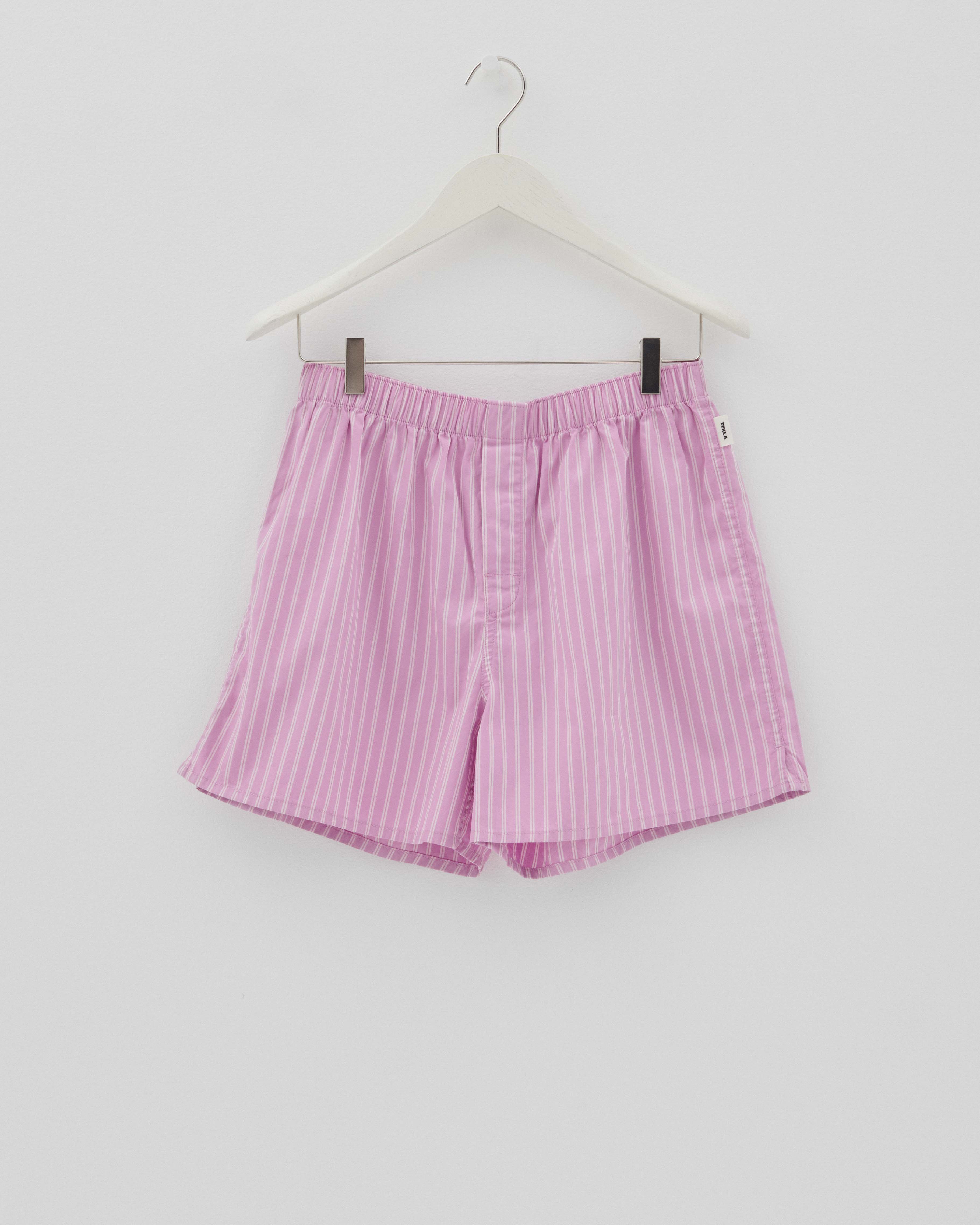 Boxers - Purple Pink Stripes | Tekla Fabrics