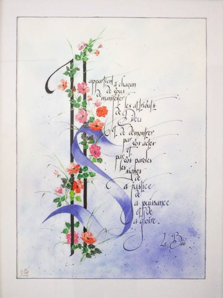 Calligraphy of the Báb’s writings