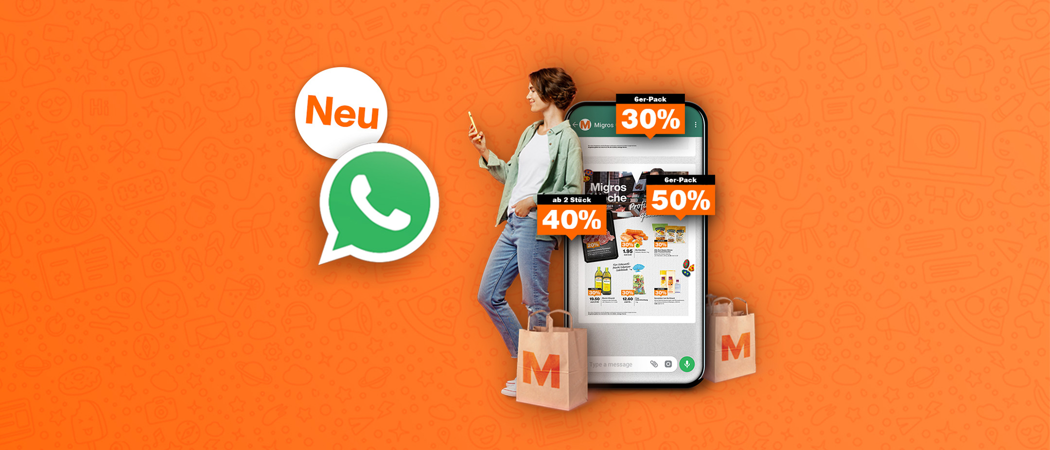 Migros Aktionen auf WhatsApp • Migros