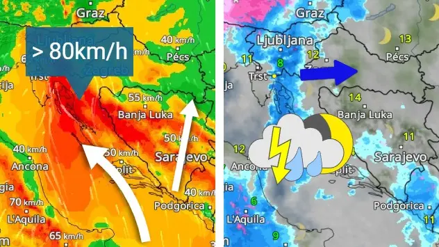 Aktualno vrijeme za Delnice