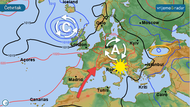 Aktualno vrijeme, prognoza i meteo-izvještaj - Vrijeme & Radar