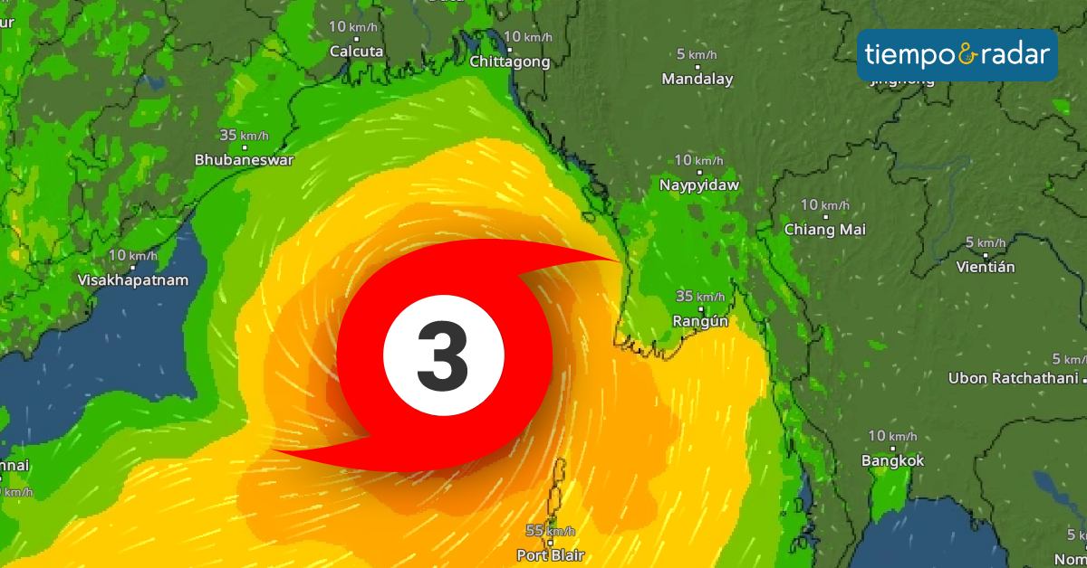 El ciclón Mocha a punto de tocar tierra - Noticias y actualidad meteorológica