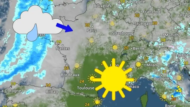 Météo en France : La pluie de retour par le Nord-Ouest - Actualités météo