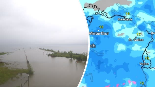 Neuer Regen in den Hochwassergebieten: Bodensee steigt weiter
