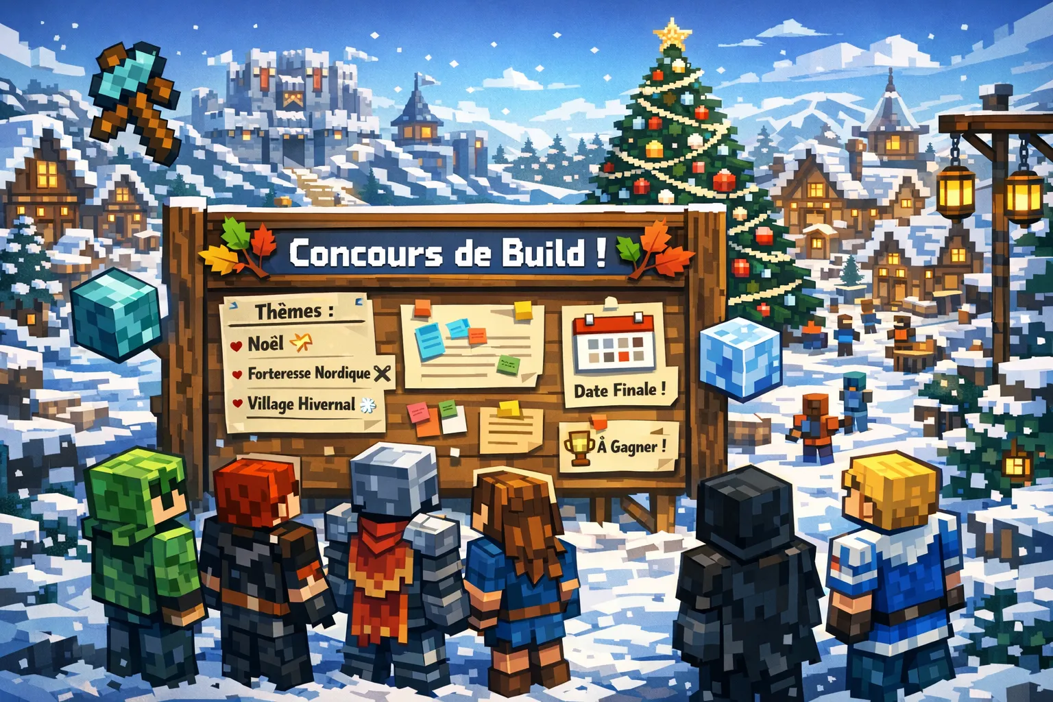 Concours build FR — où participer cette saison | Serveurs Minecraft