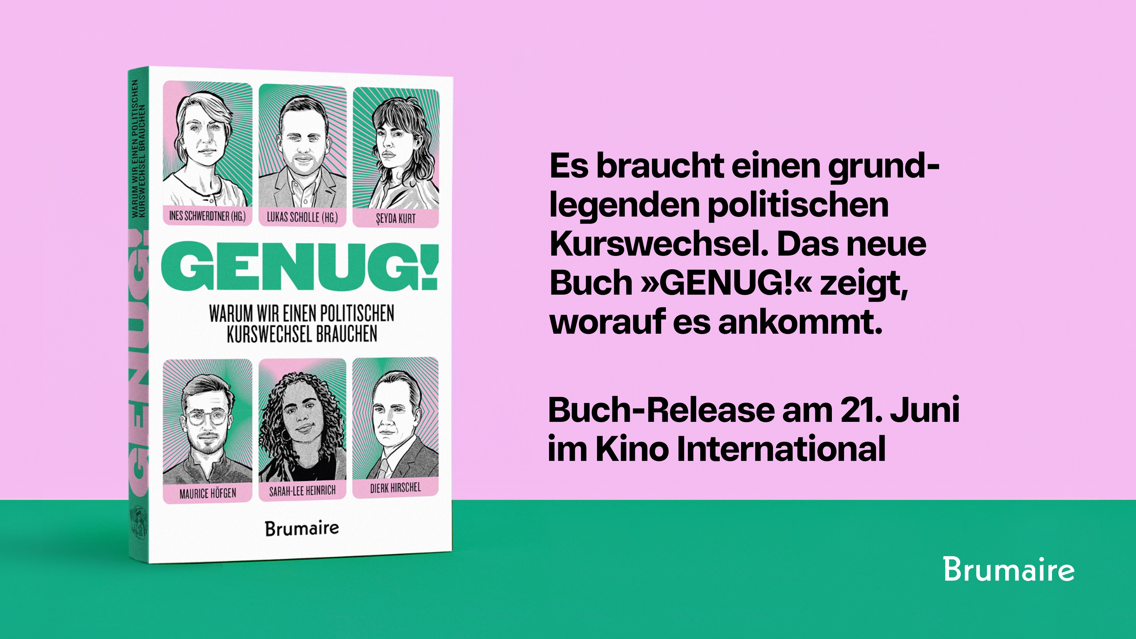 Book premiere: GENUG! Why we need a change of political course | Yorck ...