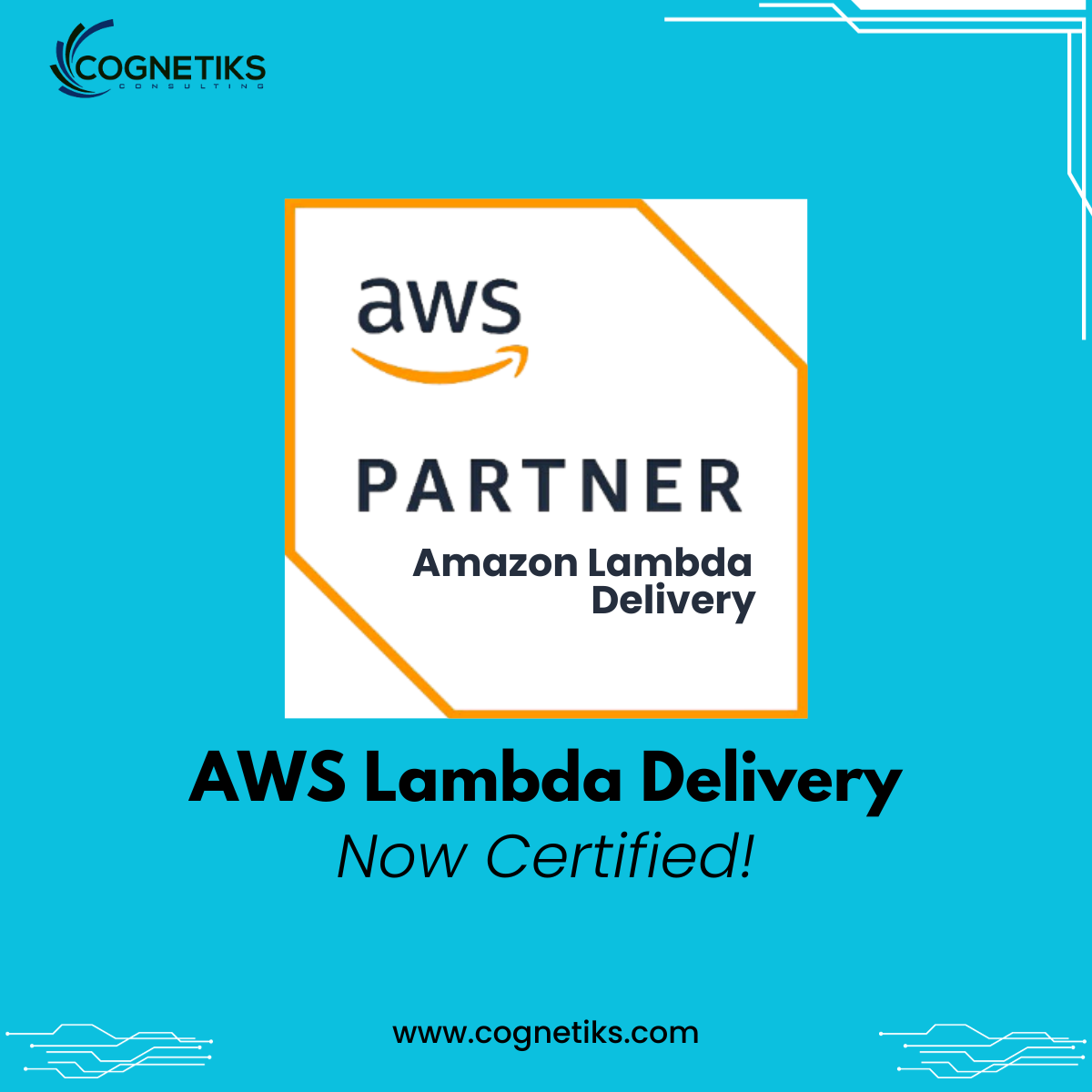 Cognetiks Consulting Receives AWS Lambda Delivery Designation | Cognetiks Consulting