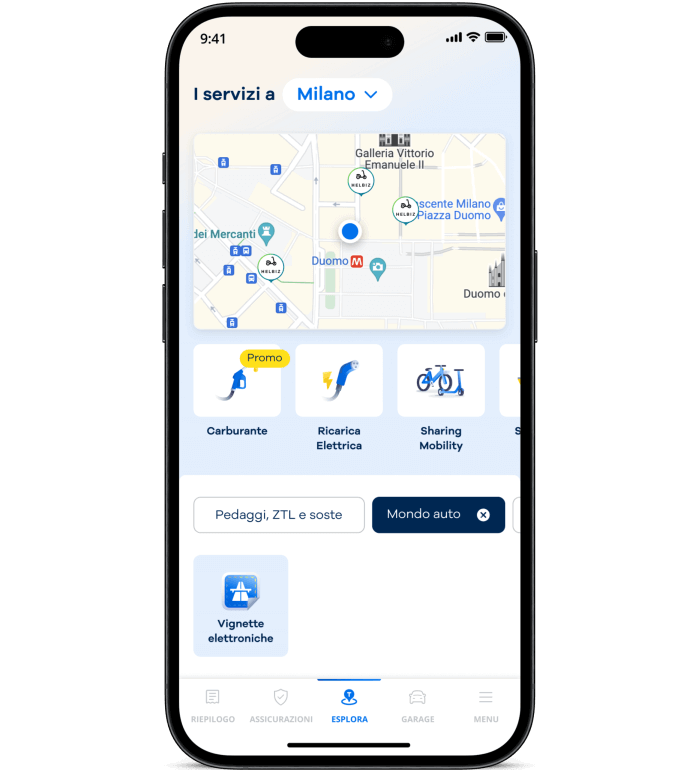 Vignette Autostradali elettroniche: Acquistale con Telepass