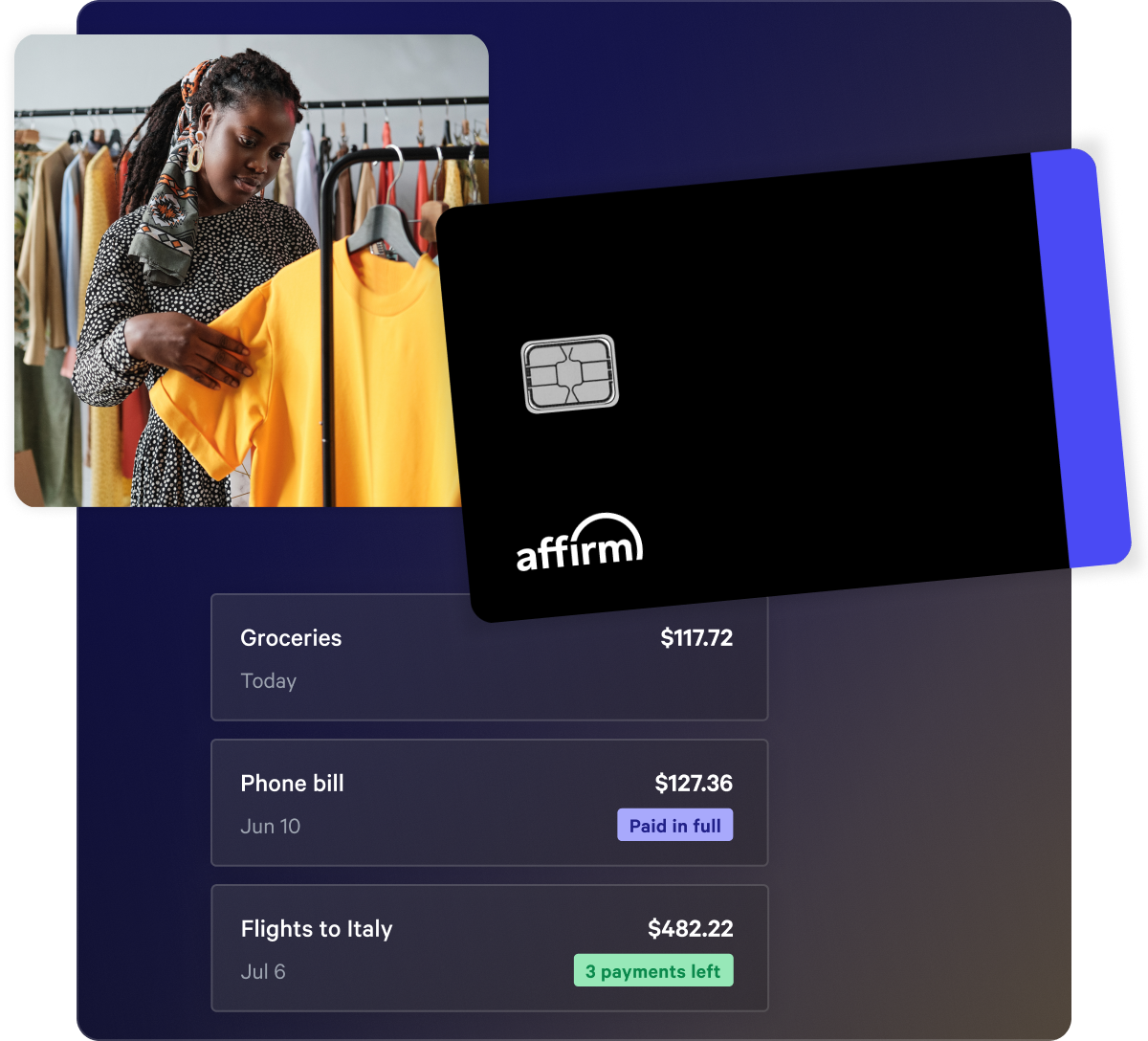 Affirm | Buy now, pay later with no late fees or surprises