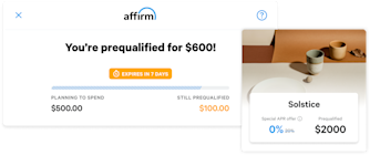 Drive purchase consideration with Affirm