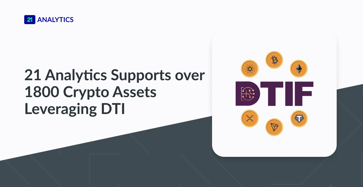 With DTI, 21 Analytics Now Supports Over 2800 Crypto Assets