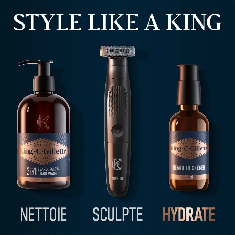 King C. Gillette Sérum Épaississant Barbe pour Hommes | Gillette FR