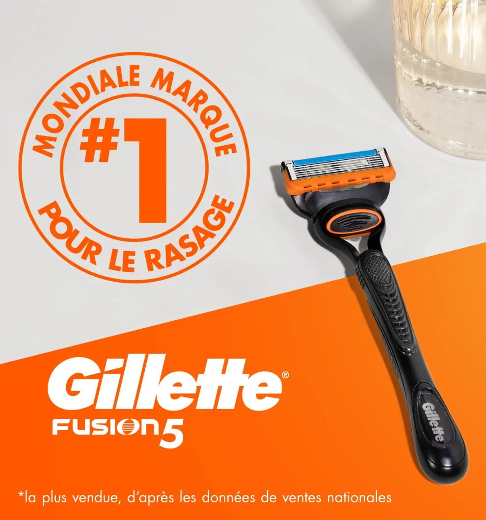 Rasoir Fusion5: la Précision d’un rasoir à 5 lames | Gillette FR