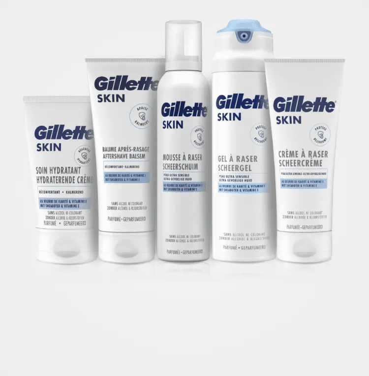 Gillette Skin : Crèmes, gels et après-rasage | Gillette FR
