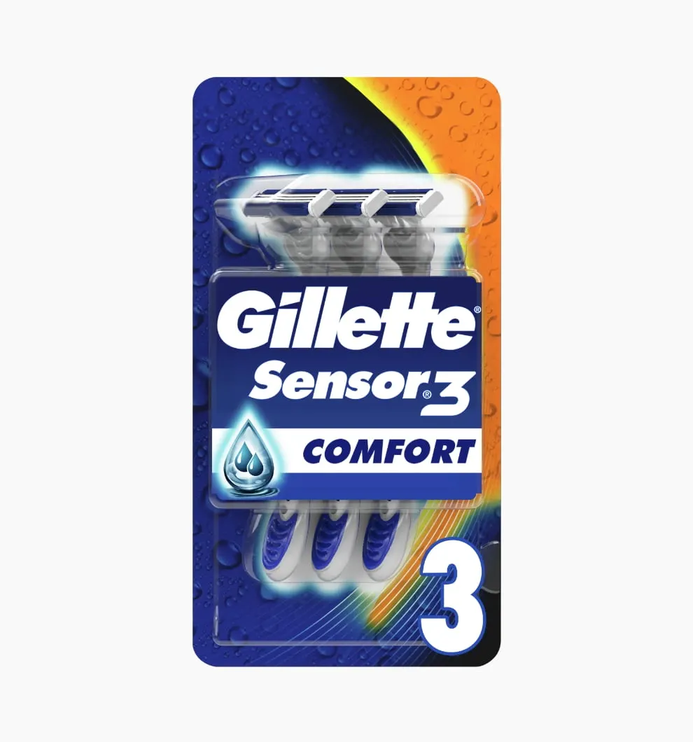 Rasoir Jetable Sensor3 Confort: Doux & Pratique | Gillette FR