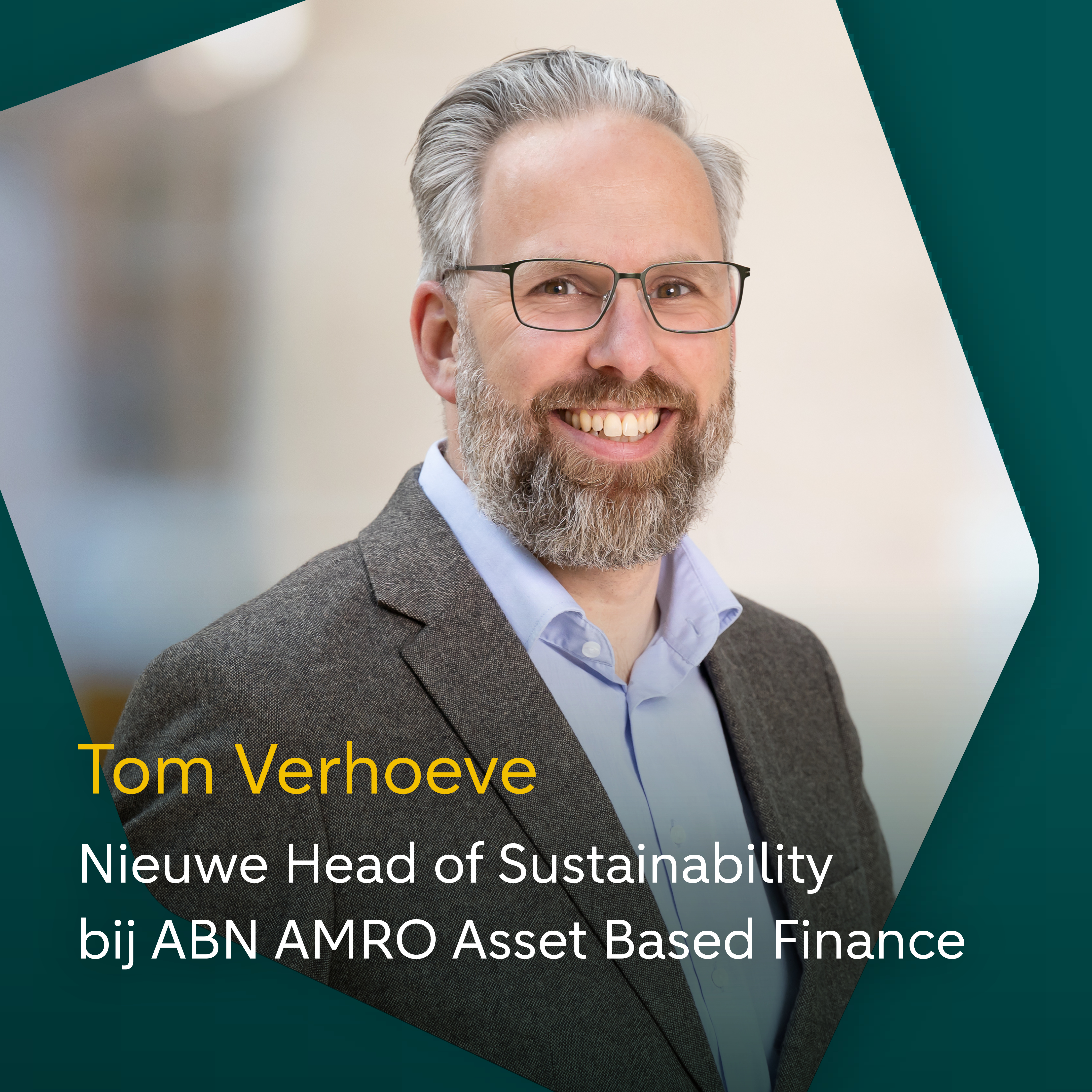 Tom Verhoeve is nieuwe Head of Sustainability by ABN AMRO ABF | ABN AMRO