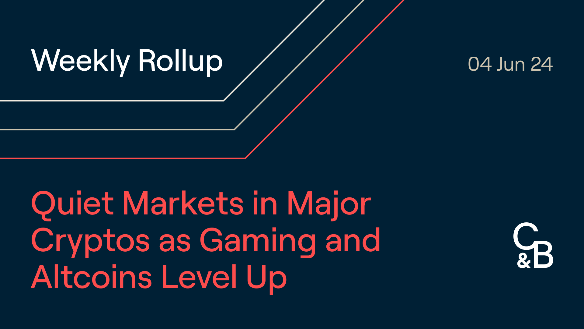 Quiet Markets in Major Cryptos as Gaming and Altcoins Level Up. Prices ...