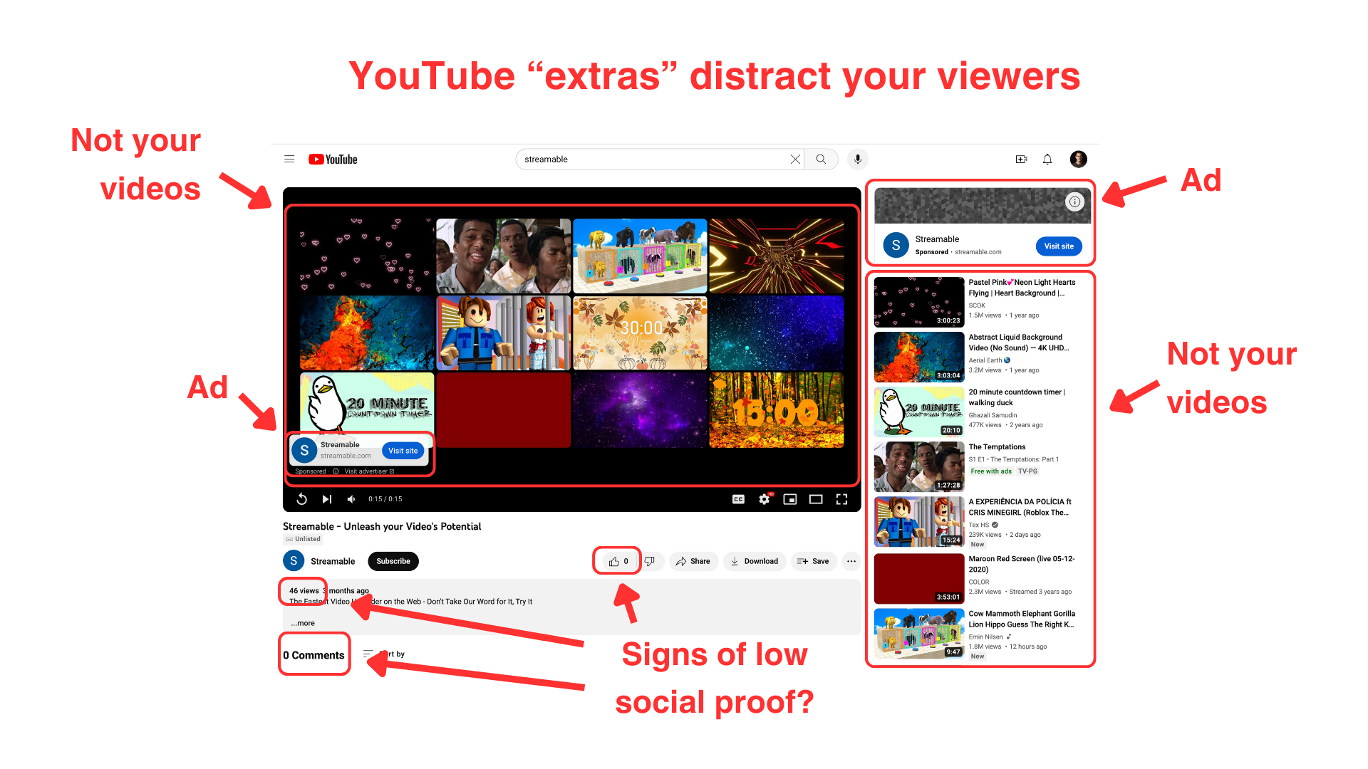 YouTube vs. Streamable