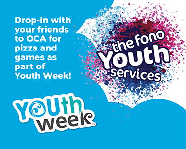 Youth Week drop-in at OCA for pizza and games! | The Fono