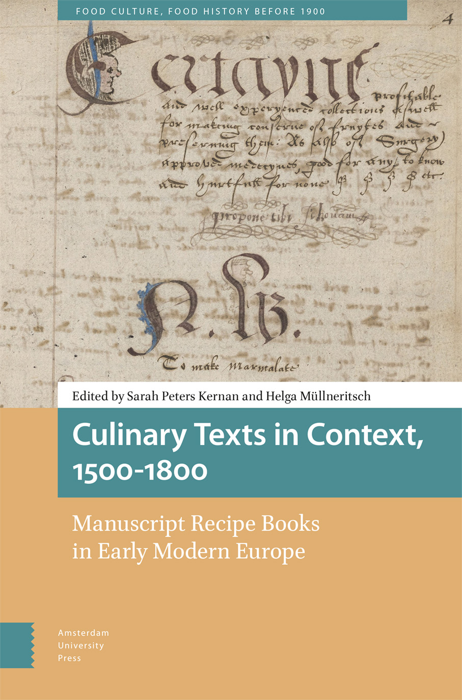 Culinary Texts in Context, 1500–1800 | Amsterdam University Press