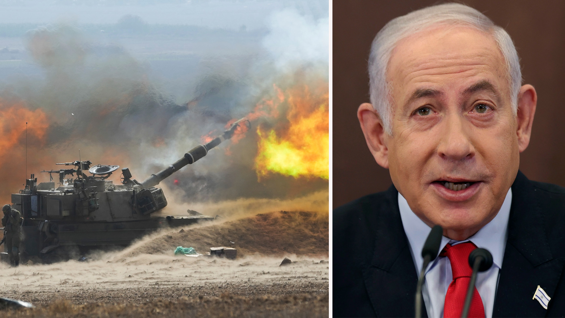 Benjamin Netanyahu och Benny Gantz i nödregering i Israel