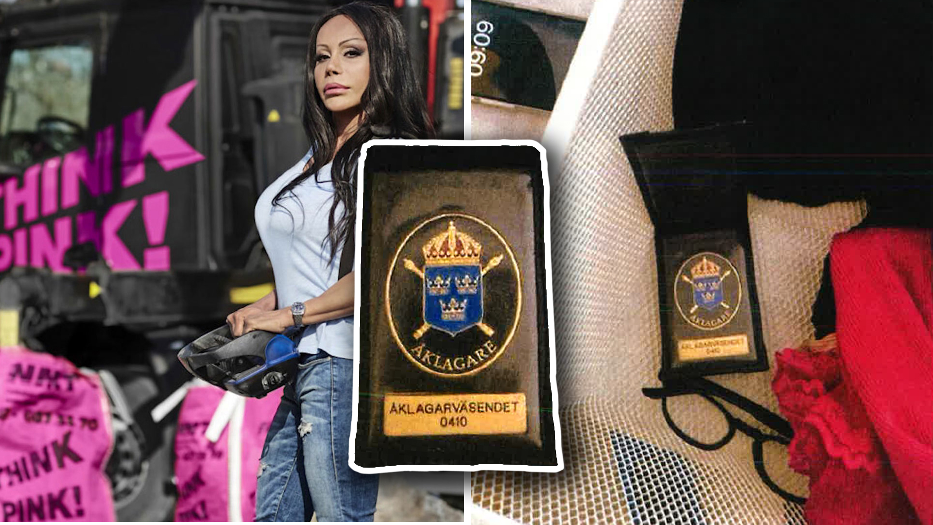 Åklagarens tjänstebricka låg vid Bella Nilssons underkläder