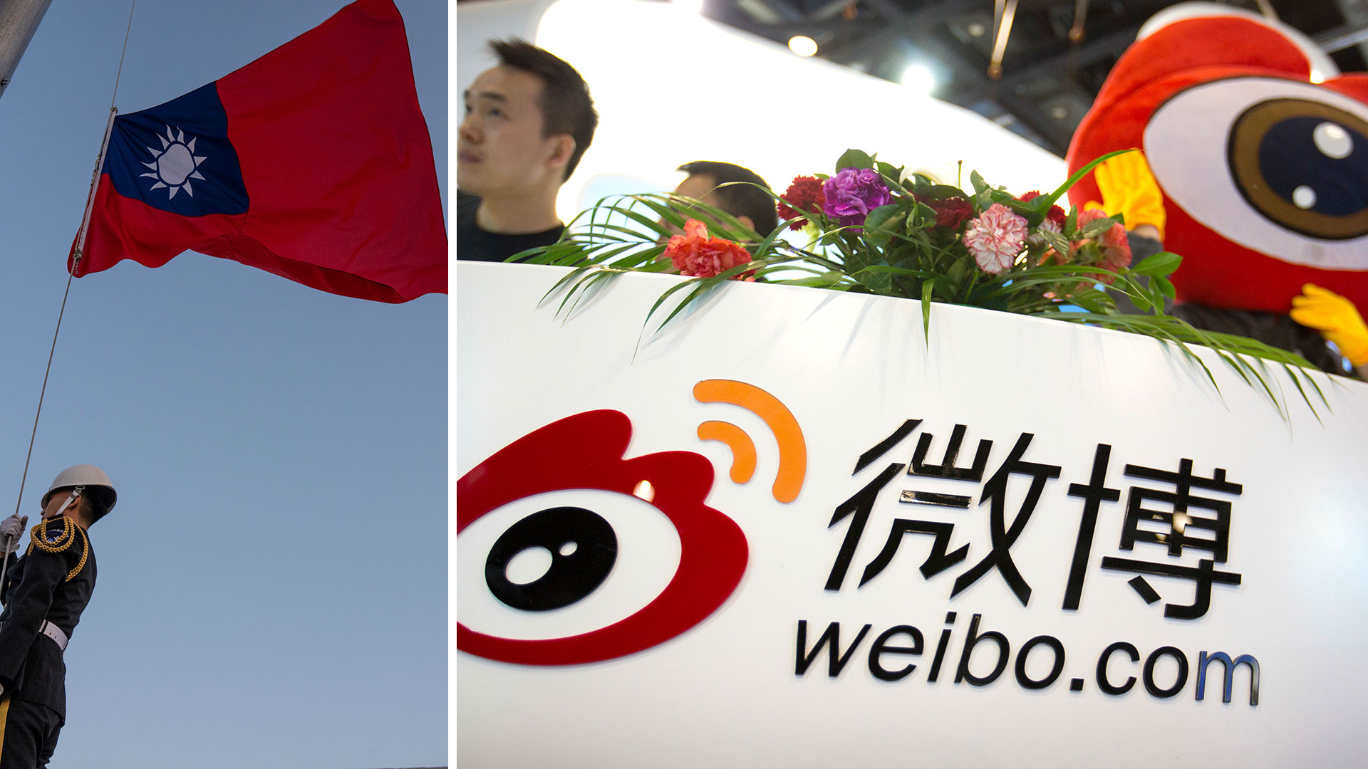 Kinesiska Weibo blockar hashtag för Taiwanval