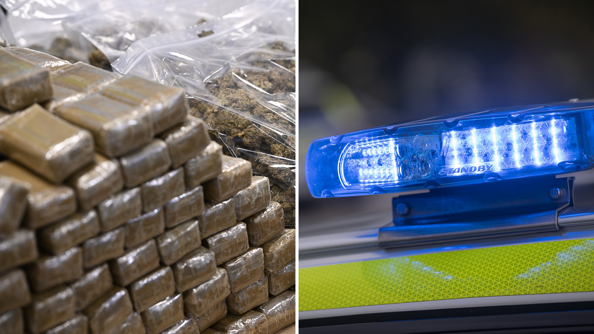 Polisen hittade 65 kilo knark i bostad i Göteborg