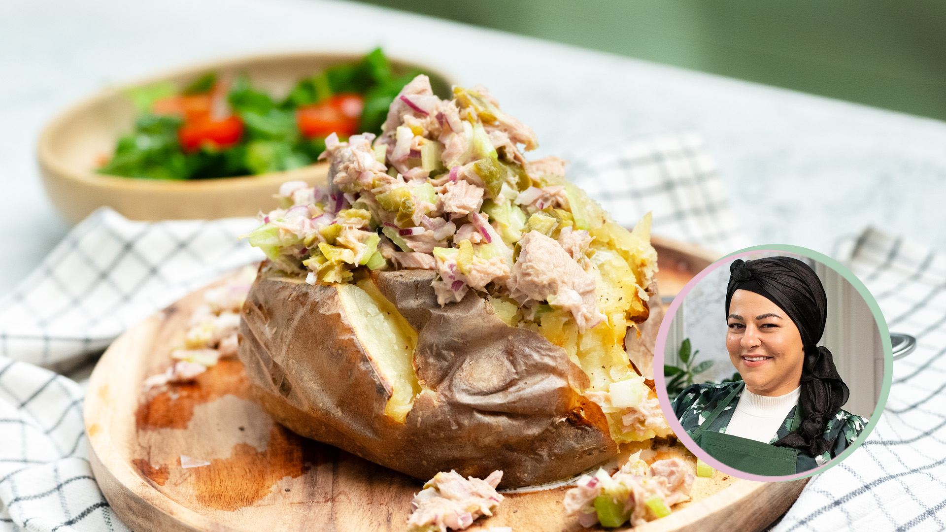 Zeina Mourtadas bakade potatis med het tonfiskröra