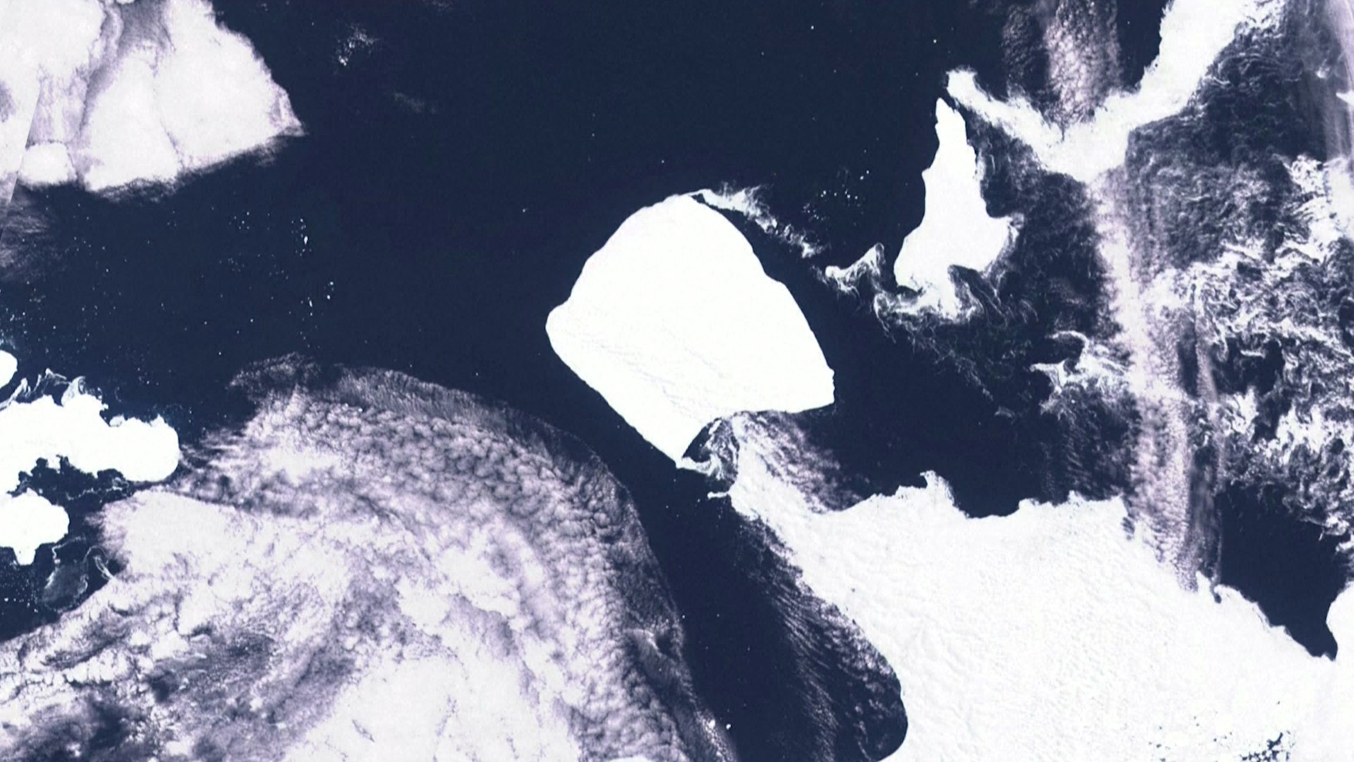 Världens största isberg, A23, har börjat röra på sig