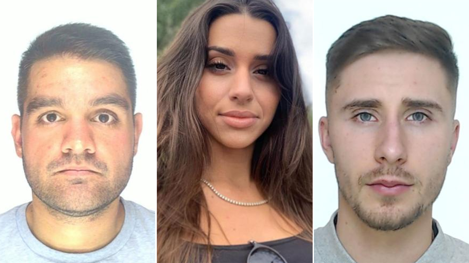 Tania Gomez, Victor Miah, och Dominik Nirberg är efterlysta