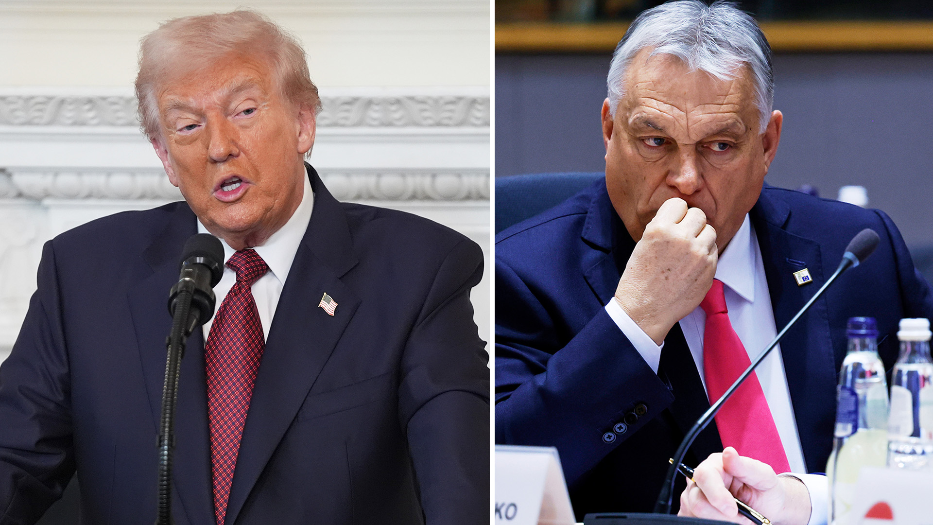 Donald Trump och Viktor Orbán i konflikt om rysk olja