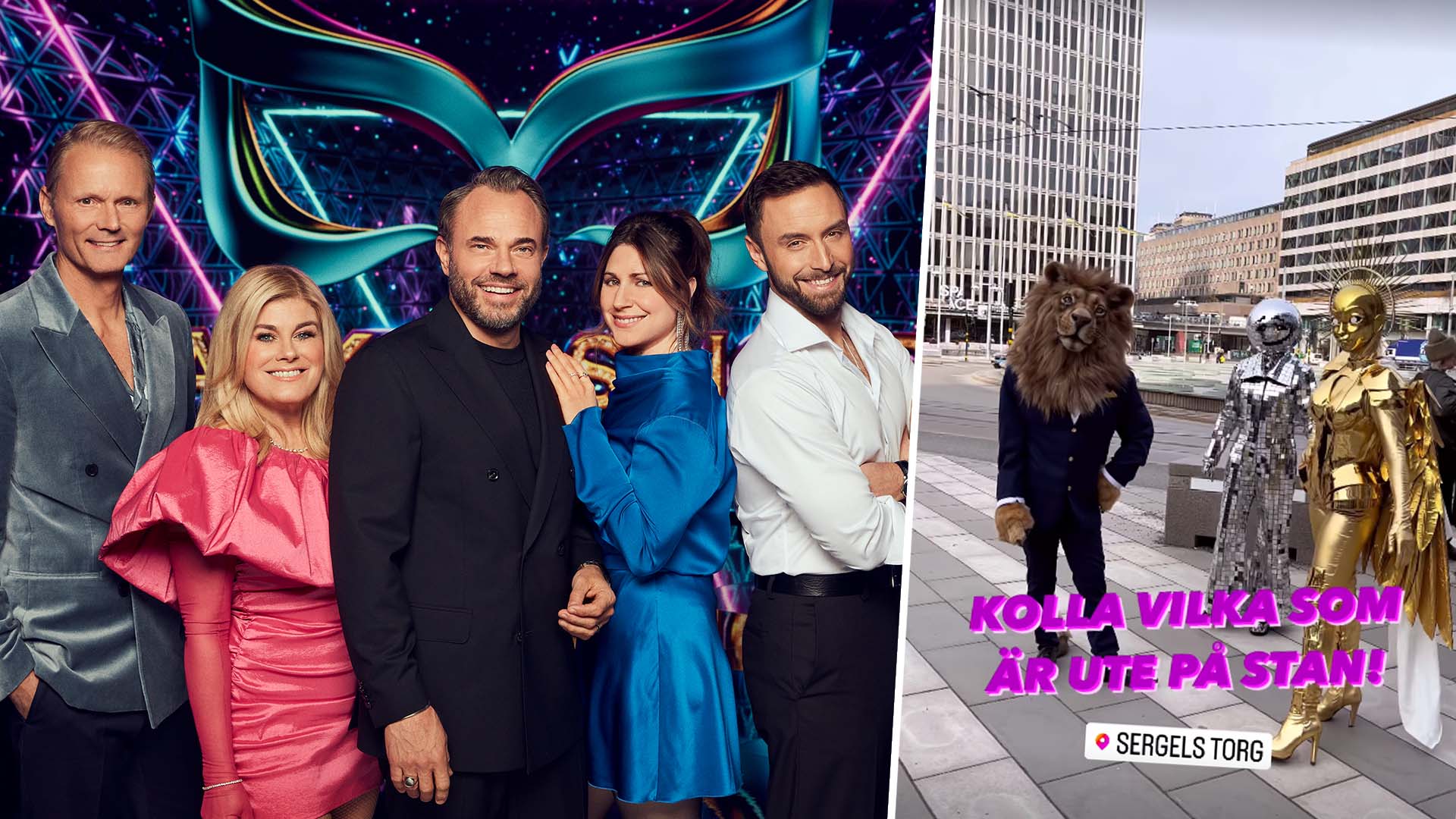Visar upp nya maskerna i Masked Singer Sverige 2024