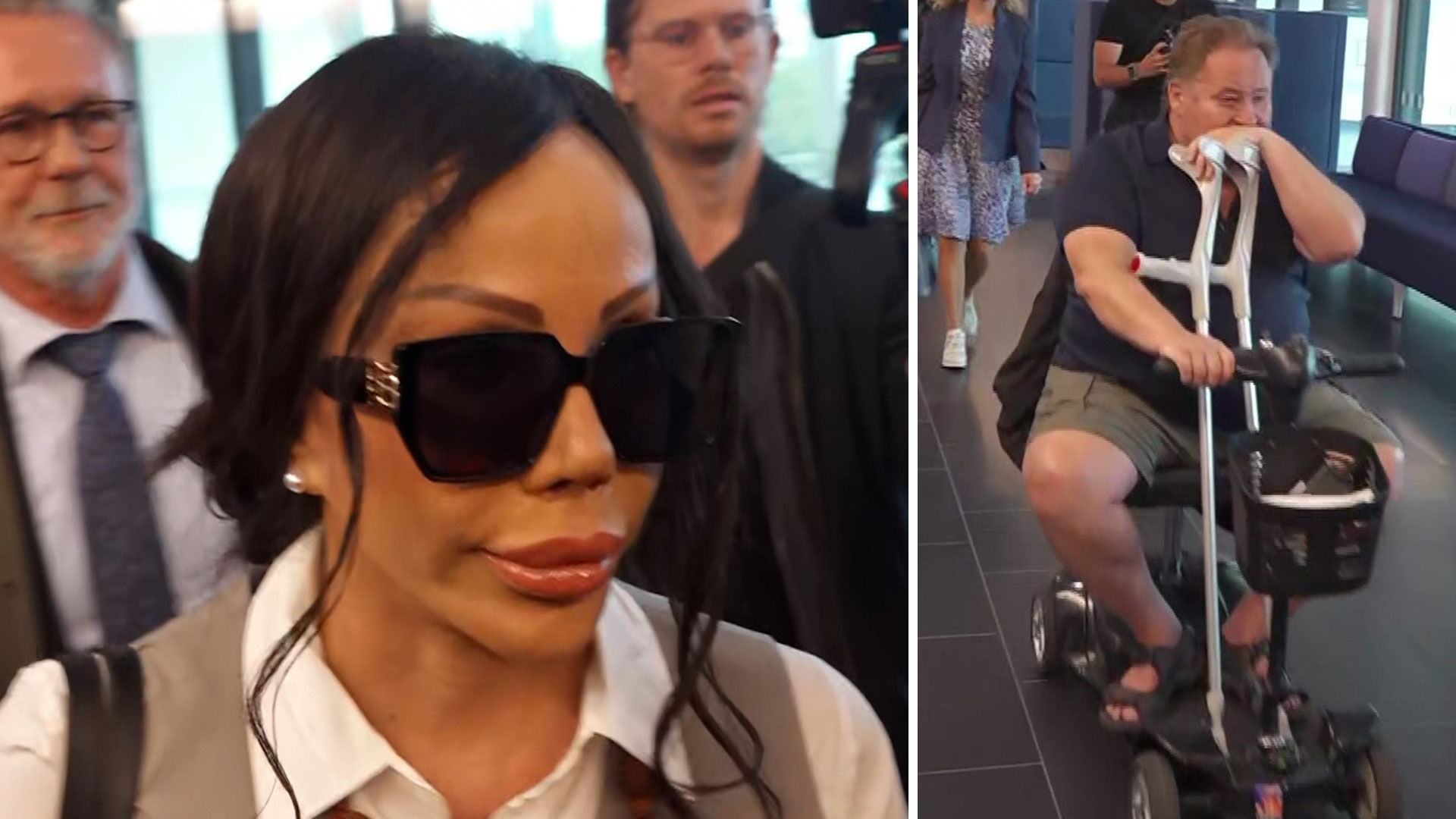 Här anländer sopdrottningen Bella Nilsson till rätten