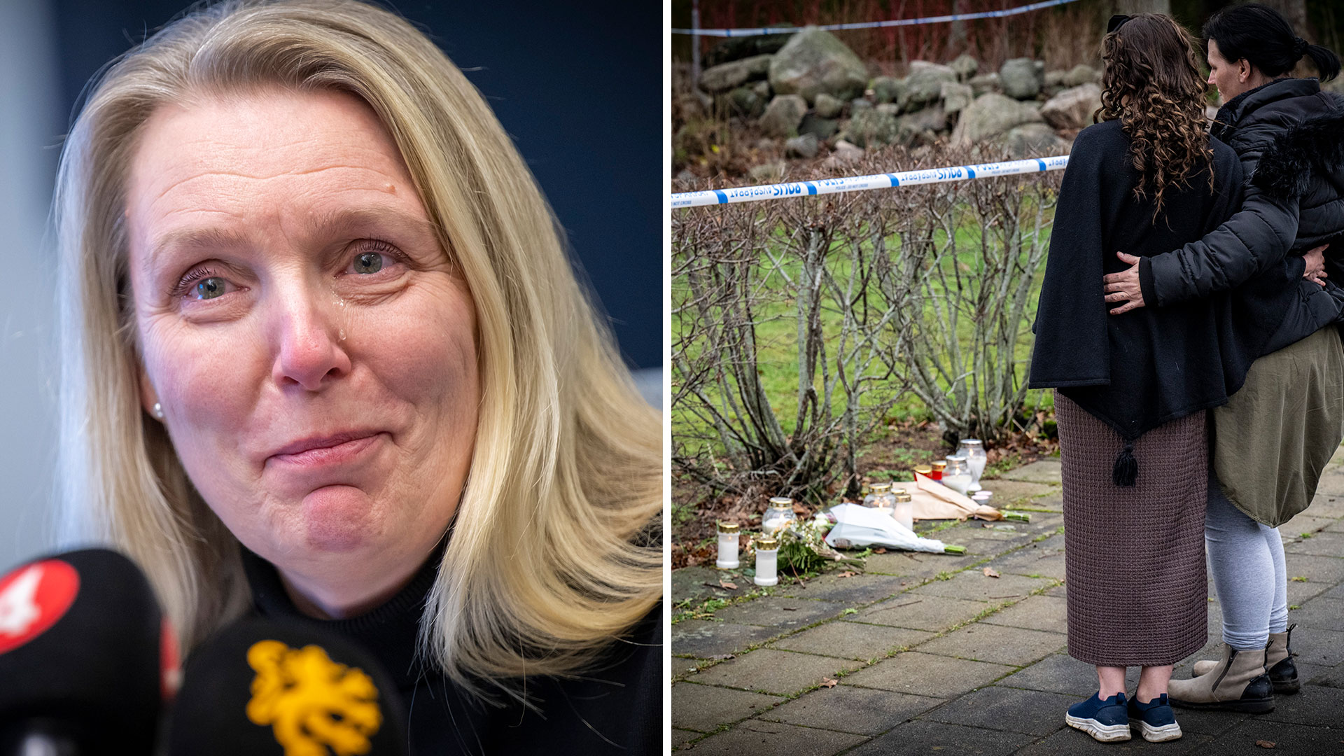 Dubbelmordet i Hörby: Kommundirektör Linda Strand i tårar
