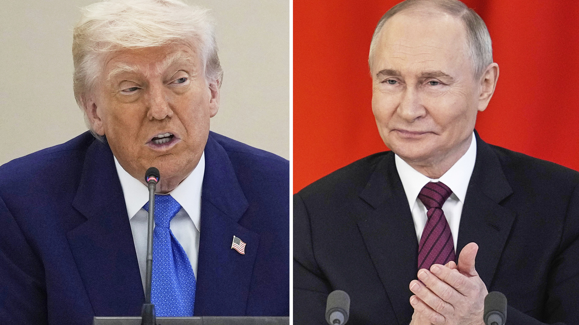 Trump och Putin samtalar om vapenvila i Ukraina